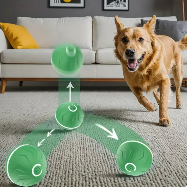 Rechargeable Interactive Pet Ball Toy – Large Durable Jumping Ball for ...